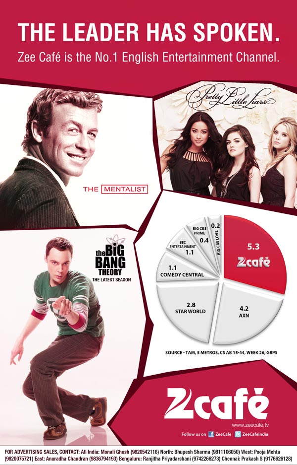 Zee Café is No.1 English Entertainment Channel | DreamDTH Forums